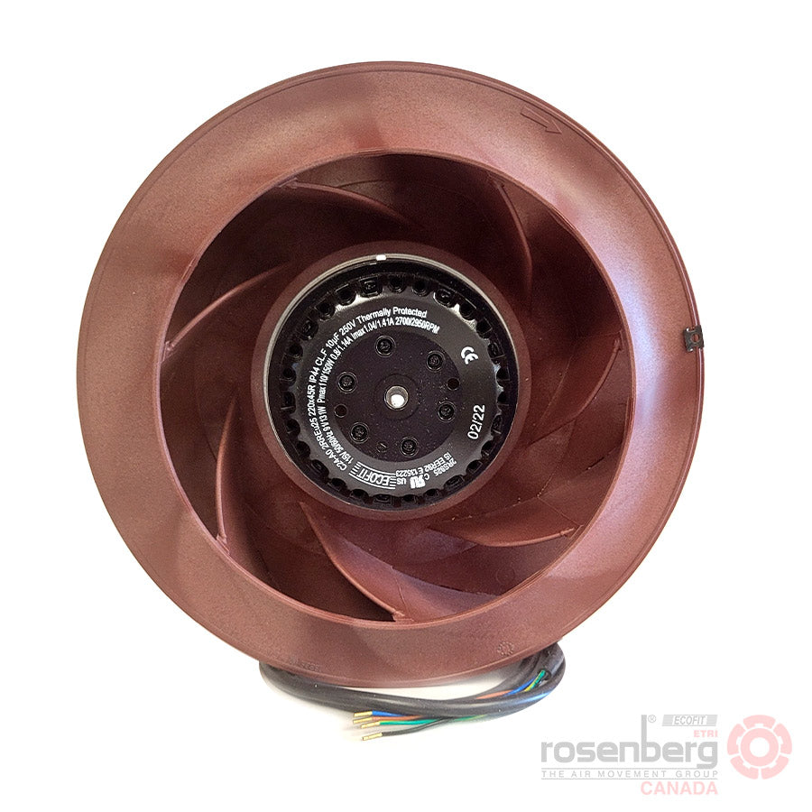 ECOFIT Backward-curved AC Fan,(C24-A03/2RREu25 220x45R (115V ...