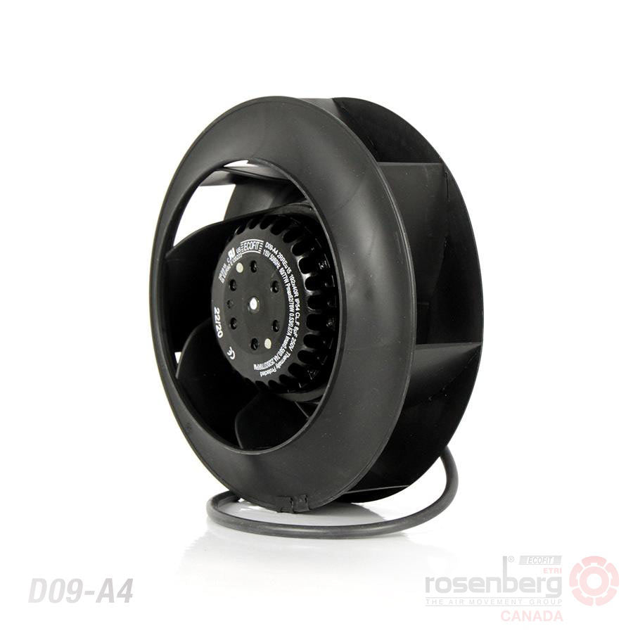 ECOFIT Backward-curved AC Fan, 2RREu15 192x40R | Model D09-A4 ...