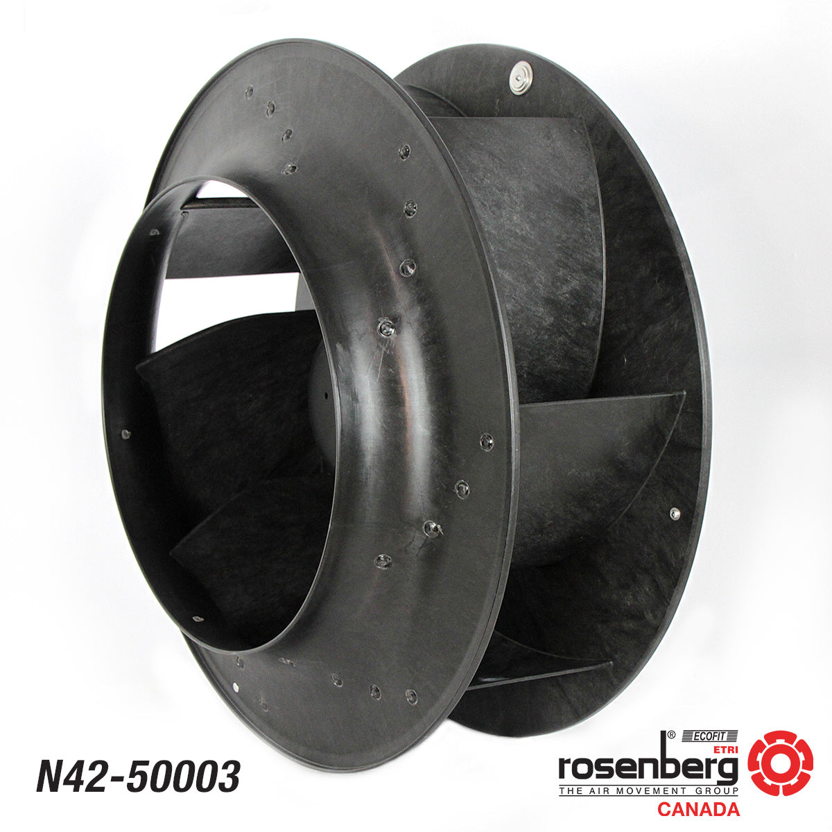 Rosenberg Plug EC / ECM fan with backward-curved impeller. GKHR 500-CI ...