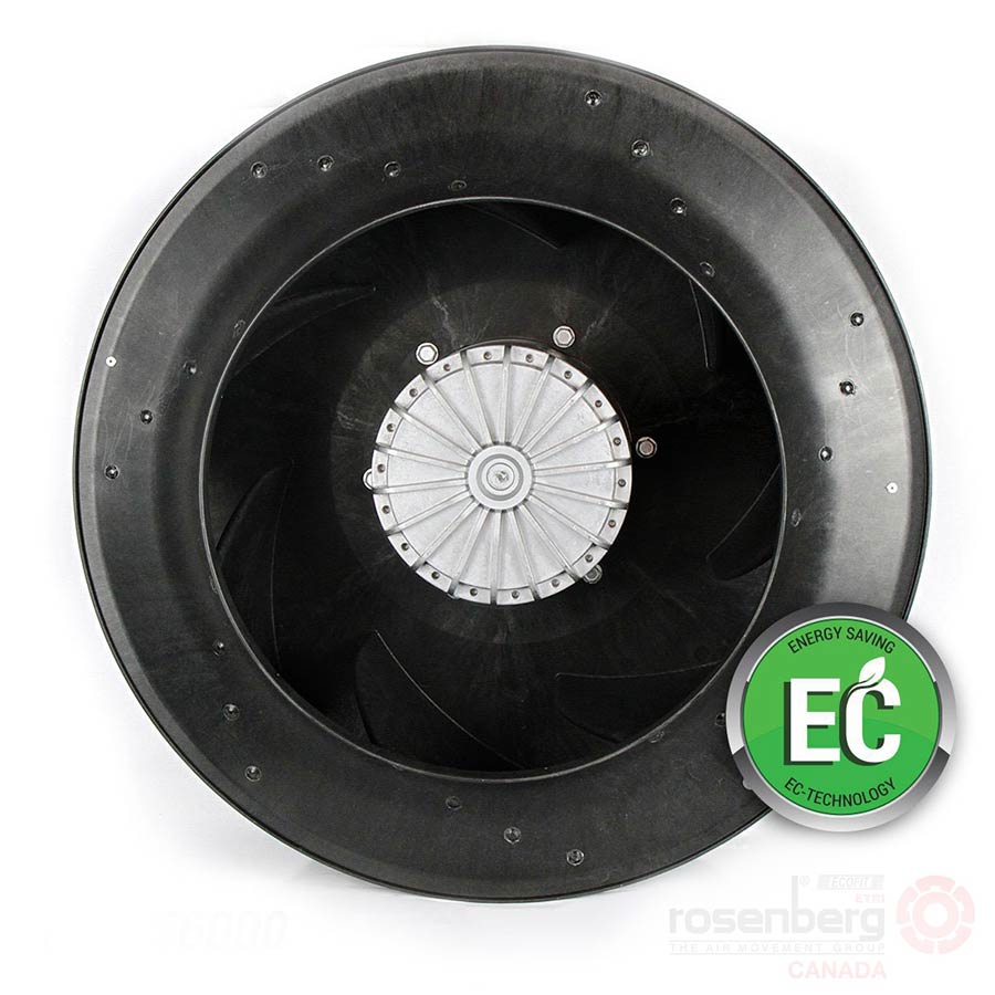 Rosenberg EC-Plug Fan (ECM) with backward-curved impeller. Size: 560mm ...