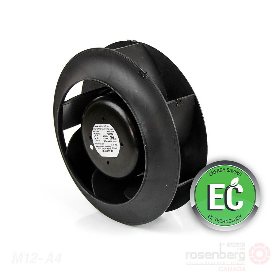 ECOFIT Backward-curved EC Fan/energy-saving ECM fan, RREuG9 192x40R (M ...