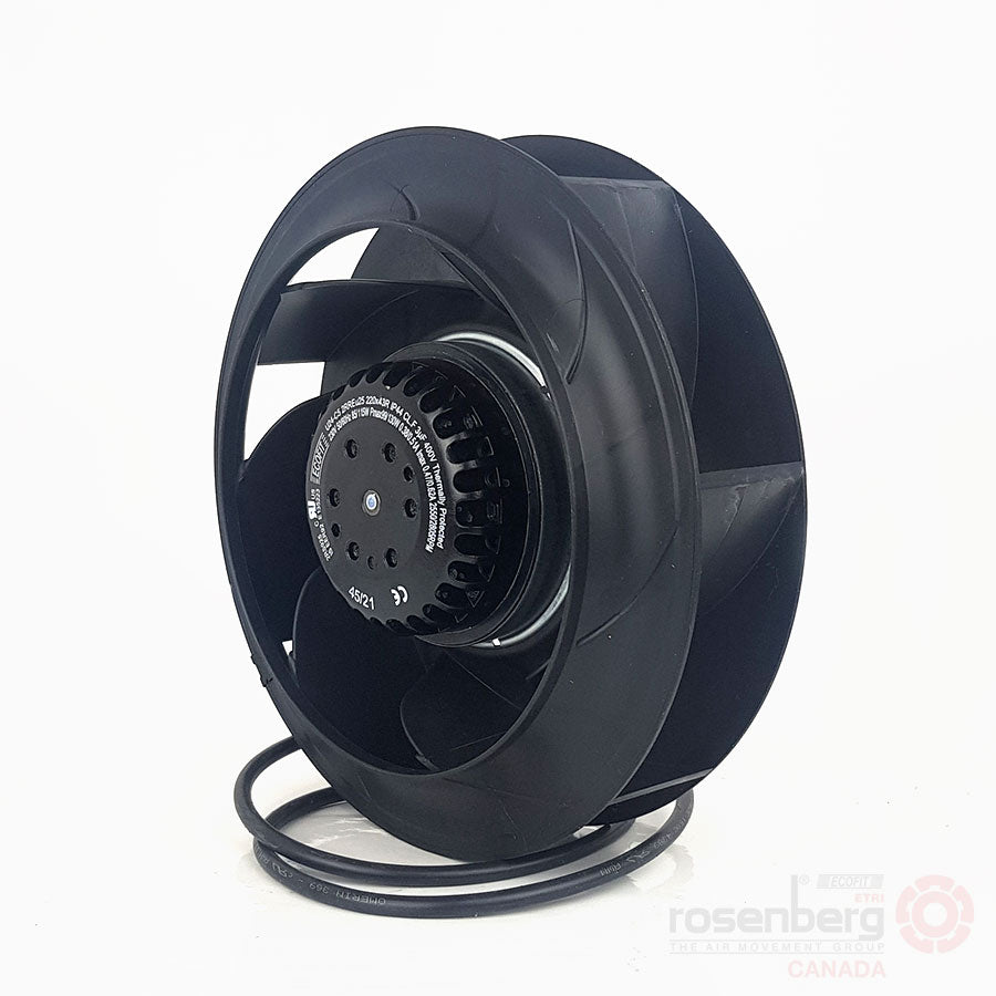 ECOFIT Backward-curved AC Fan, 2RREu25 220x43R (Model U24-C5 ...
